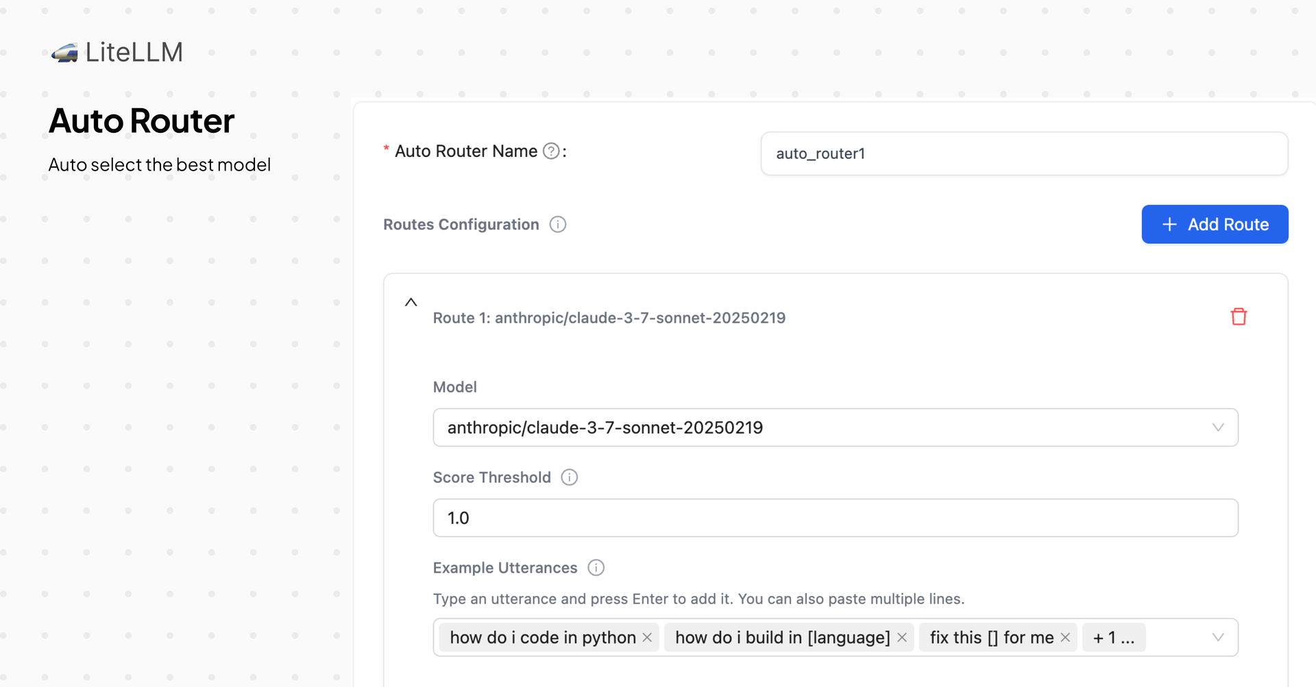 Auto Routing | liteLLM