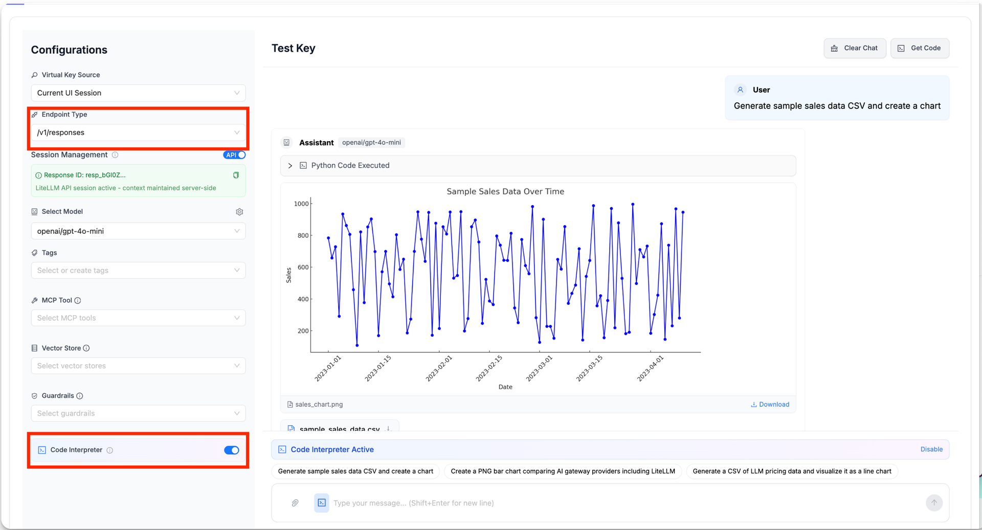 Code Interpreter | liteLLM