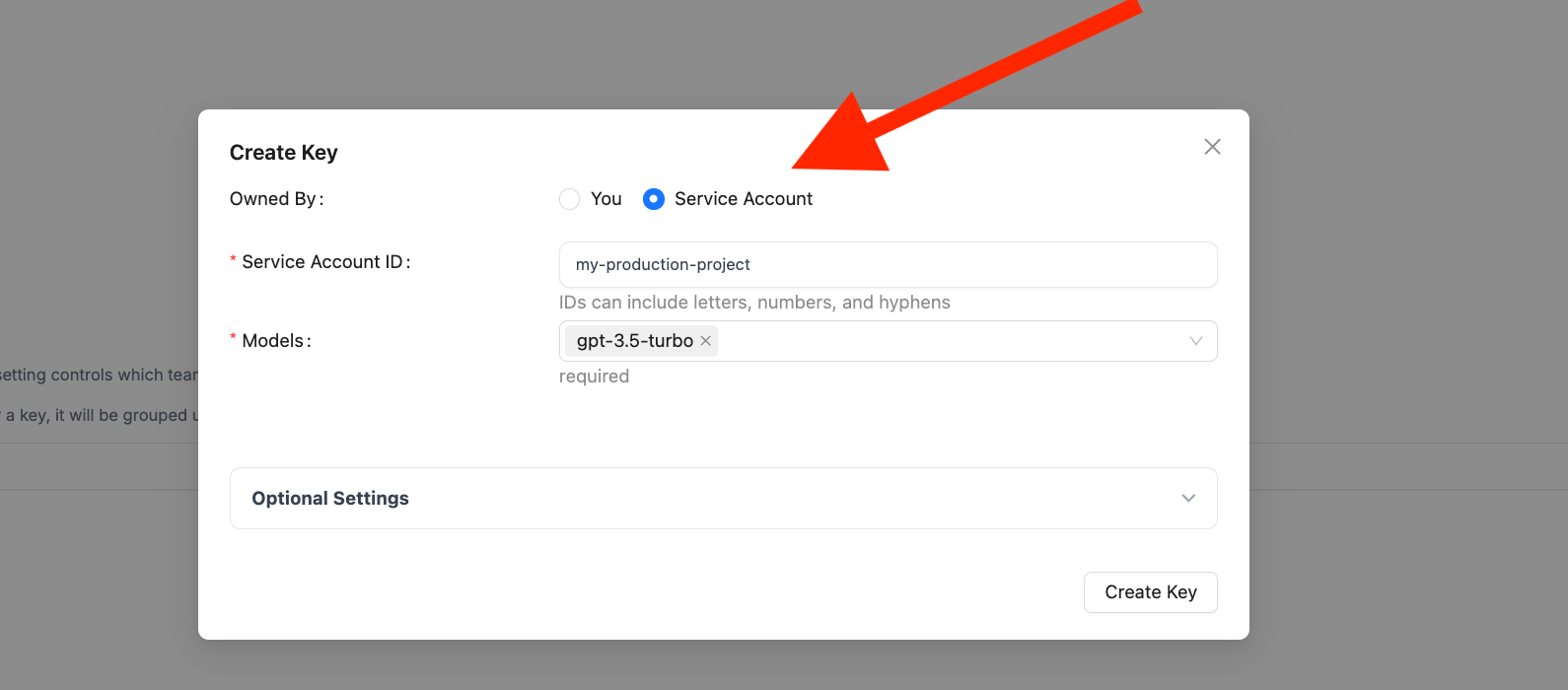 [Beta] Service Accounts | liteLLM