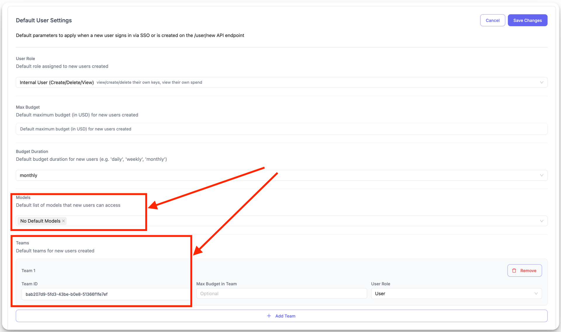 Internal User Self-Serve | liteLLM