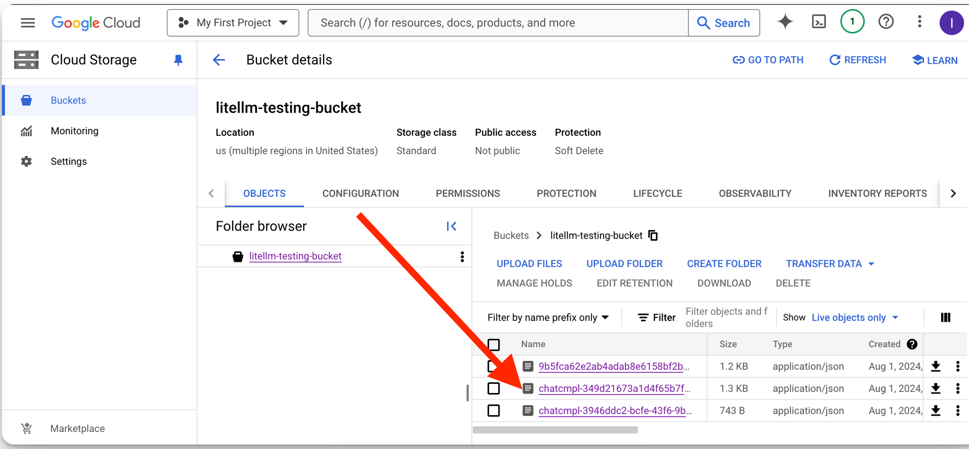 Google Cloud Storage Buckets | liteLLM Google Cloud Storage Buckets | liteLLM