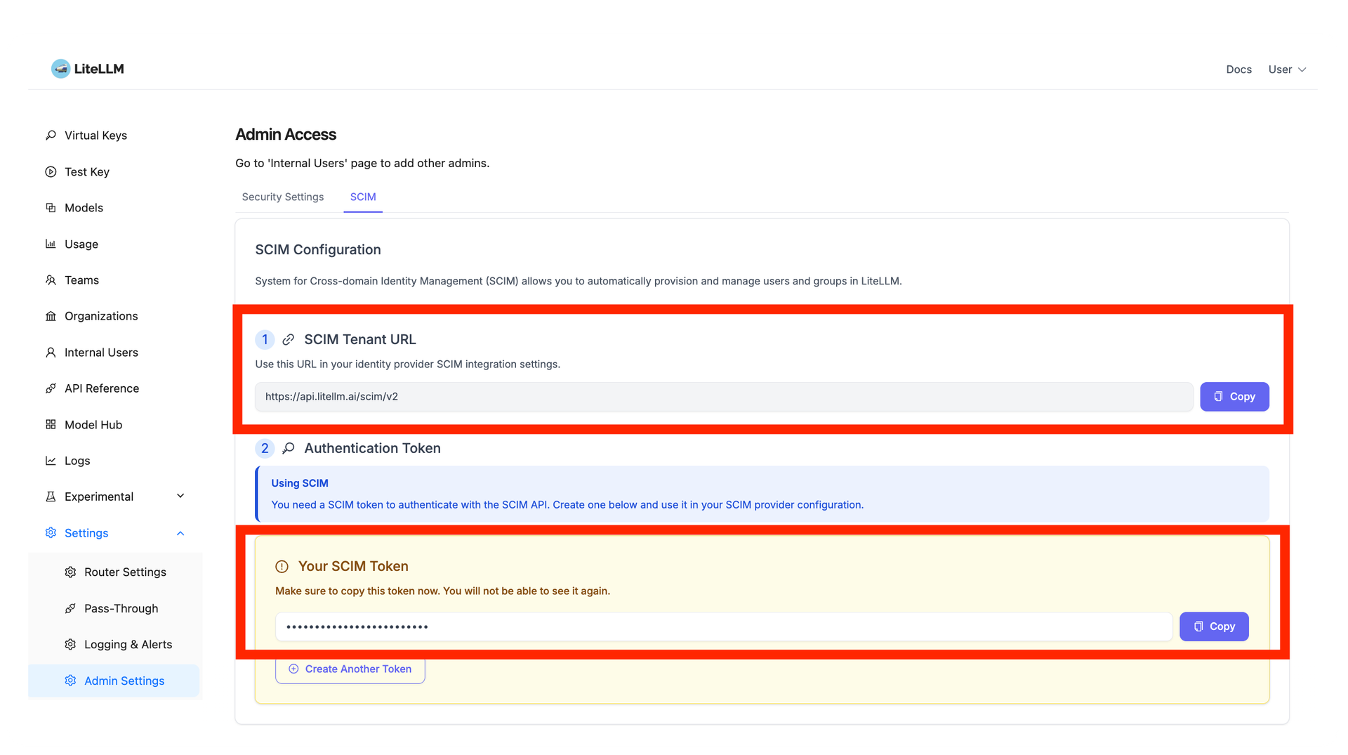 SCIM with LiteLLM | liteLLM